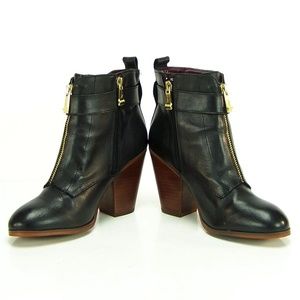 Report Signature | Shoes | Report Signature Womens Blk Leather Ankle ...